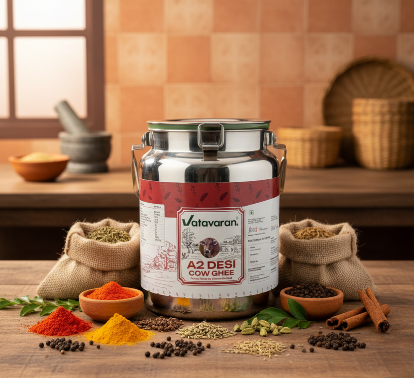 A2 Desi Cow Ghee (5000 ml) – vatavaranfarms — Fresh hand made ghee